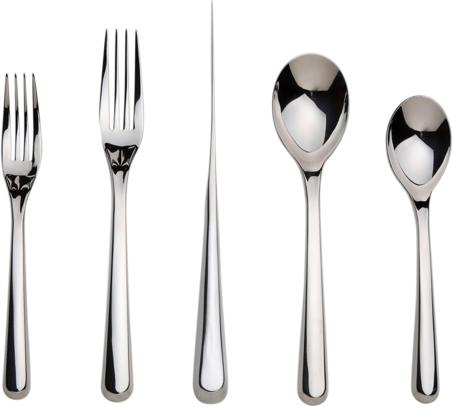 Amazon.com | Nambe Aura 5-Piece Stainless Steel Place Setting, Service ...