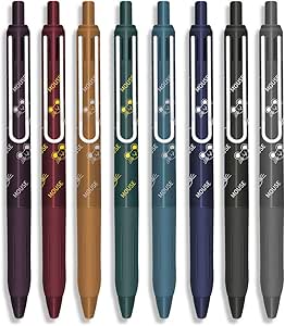 COLNK Colored Gel Pens with Retro Ink Retractable, Premium Vintage Pens ...