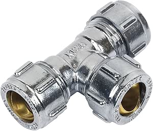 Conex Chrome Compression Equal Tee 15mm - Amazon.com