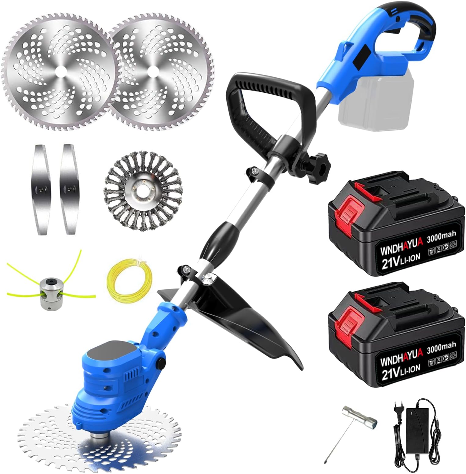 Lawn Trimmer with Battery Brush Cutter Battery and Weed Brush, Brush ...