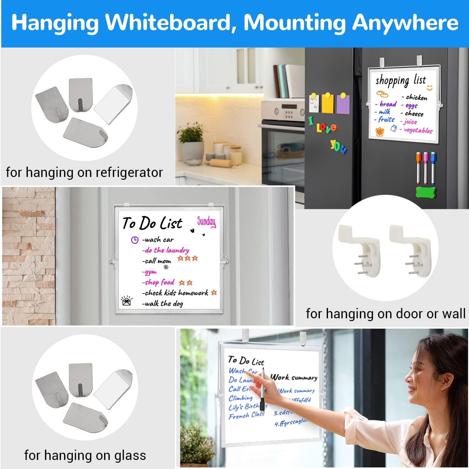 Small Whiteboard, Ohuhu Magnetic Whiteboard with Stand 25 X 25 cm ...