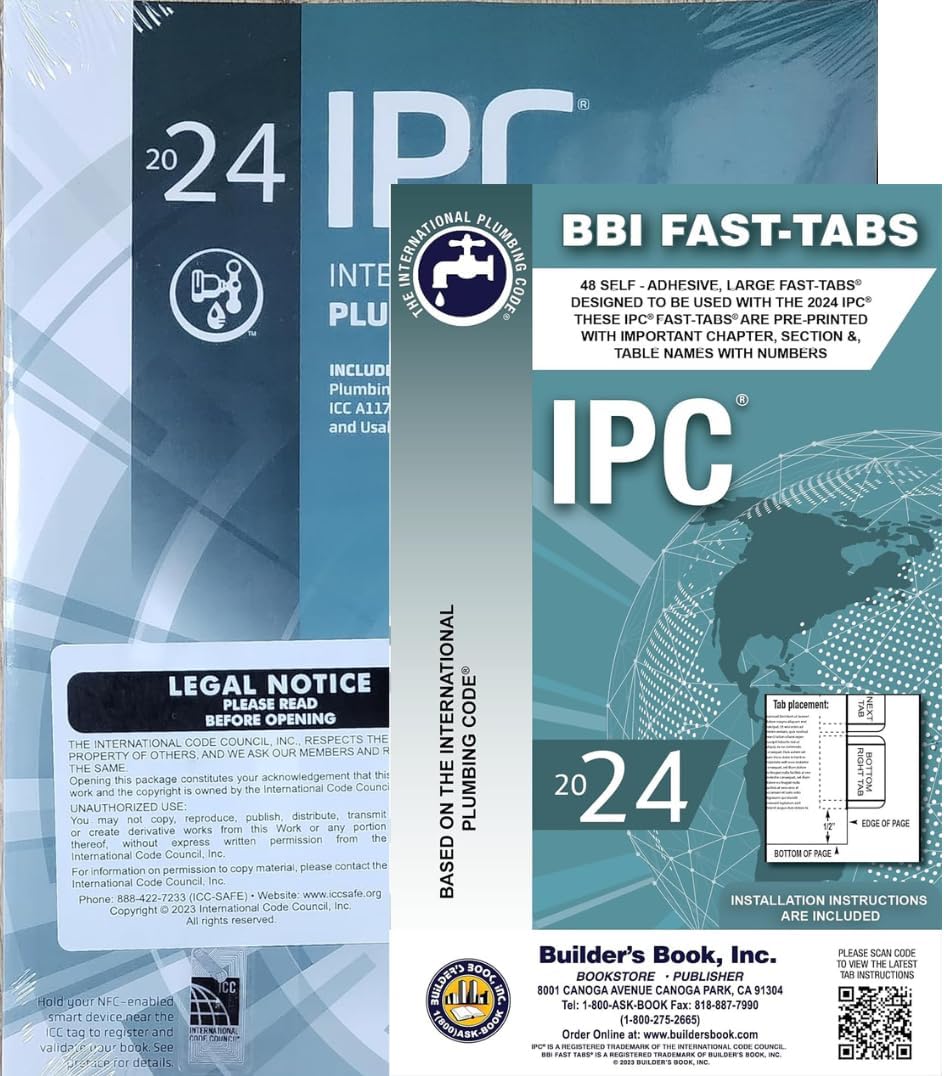 Amazon.com: IPC 2024 | IPC 2024 International Plumbing Code + Fast TABS : Industrial & Scientific
