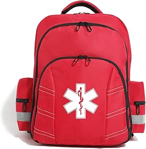 Amazon.com: Hwbang Empty Red First Aid Backpacks Emergency Medical Bag ...