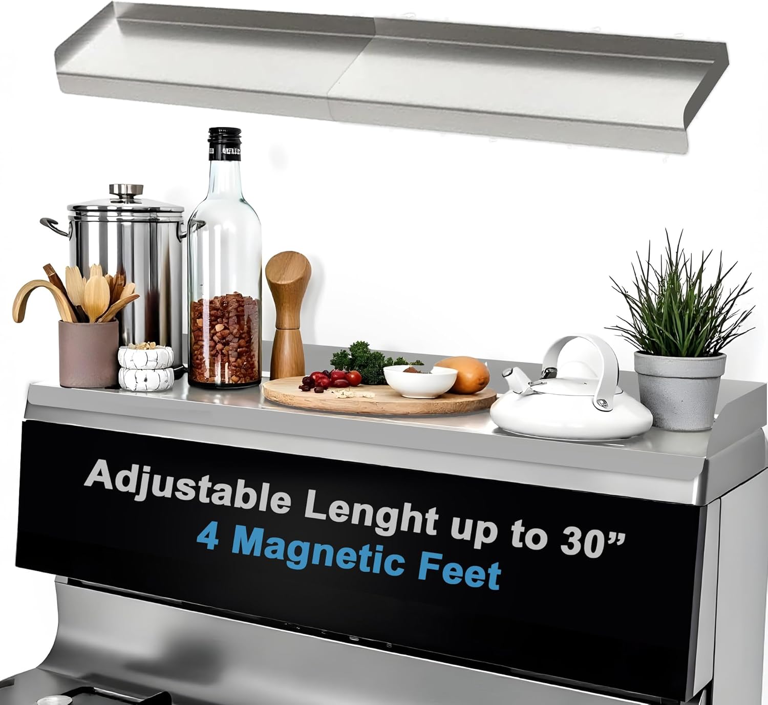 Amazon.com: Performore Stainless Steel Oven Storage Shelf 15.5x3.75x2 ...