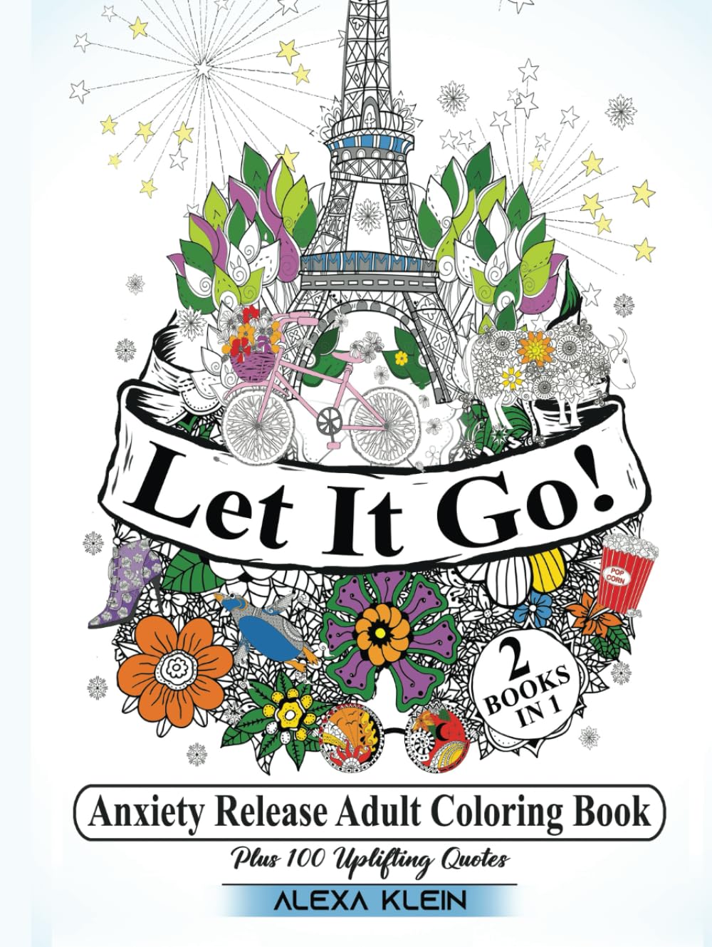 Amazon.com: LET IT GO! Anxiety Release Adult Coloring Book: Mindful ...