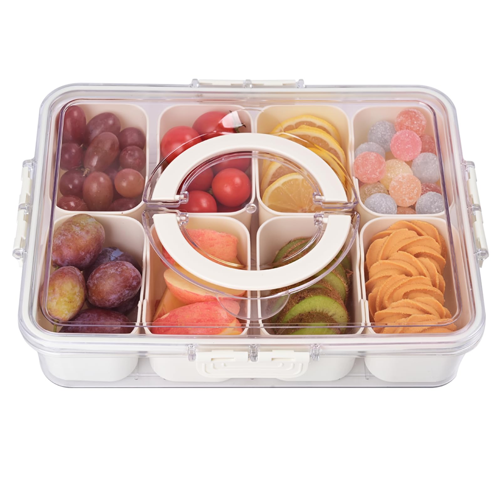 Amazon.com | Snack Box Container, 8 Compartment Divided Serving Tray ...
