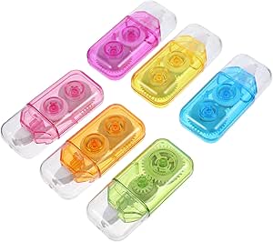 Amazon.com : SHINEOFI 6pcs Correction Tape Daily Tape Eraser Portable ...