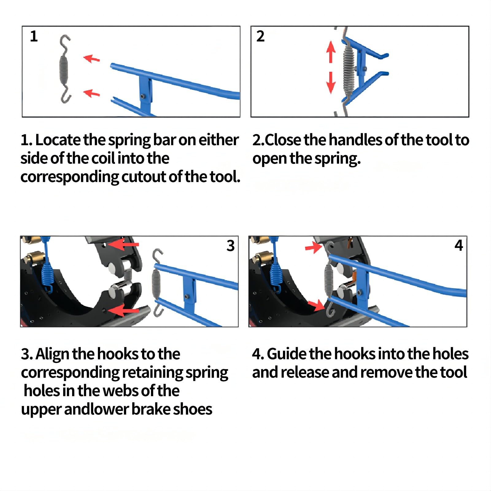 Snapklik.com : LT890 Heavy Duty Truck Brake Spring Tool, Brake ...