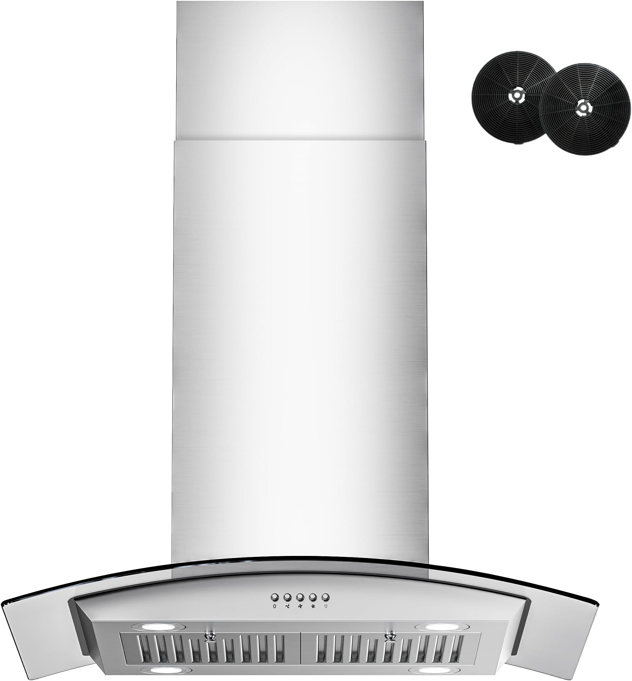 Amazon.com: FIREGAS Island Range Hood 30 inch with 700 CFM, Ceiling ...