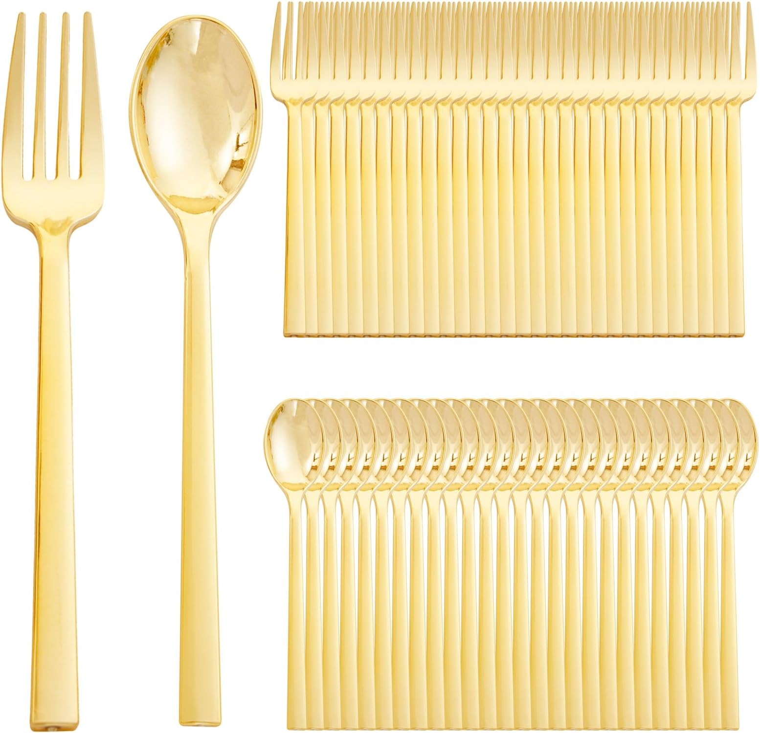 Amazon.com: Elegant Plastic Silverware Set (120 count) - Disposable ...