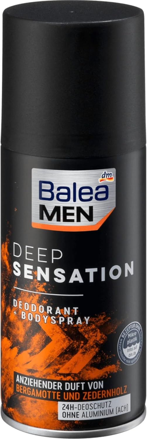 Balea Men Deodorant Body spray - Deep Sensation (150ml): Buy Online at ...