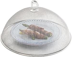 Amazon.com: Stainless Steel Mesh Dome Food Cover, 11.8 Inch Round Mesh Screen Food Tent Picnic ...