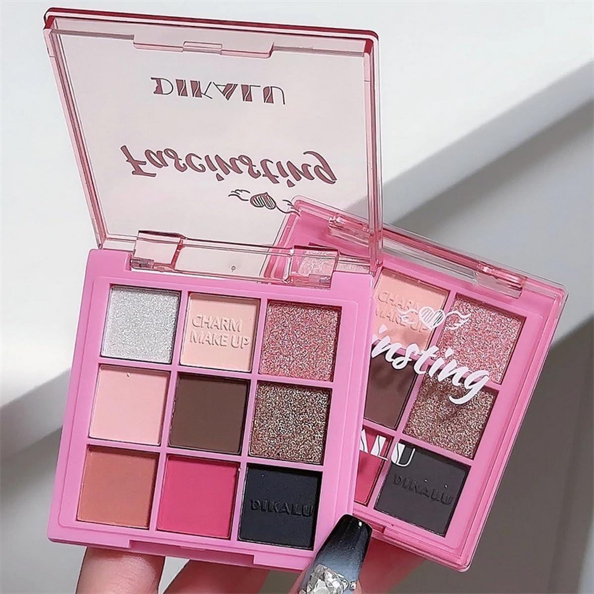 Amazon.com : AUKIOOA 9 Colors Eyeshadow Makeup Palette,brilliant ...