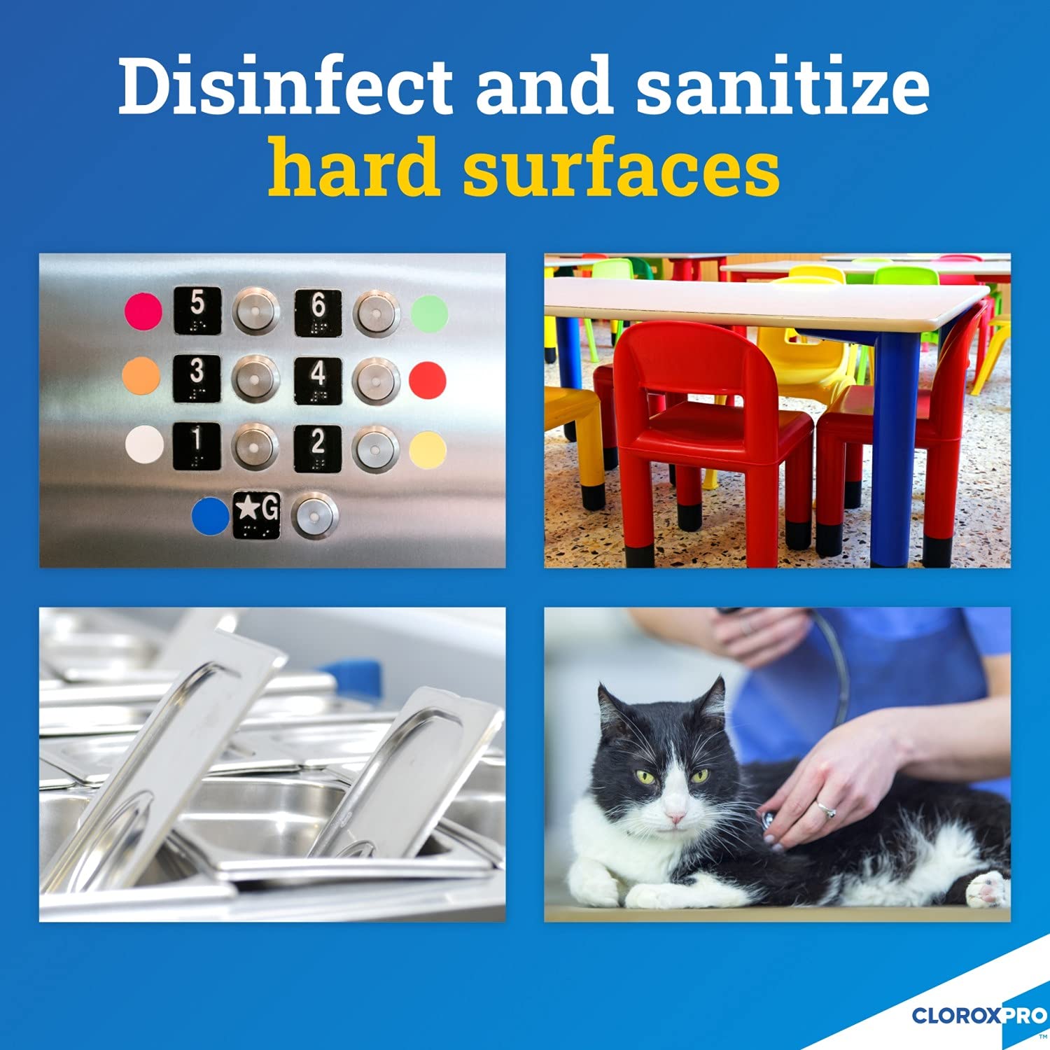 CloroxPro Anywhere Hard Surface Sanitizing Spray, Multi-Surface Cleaner ...