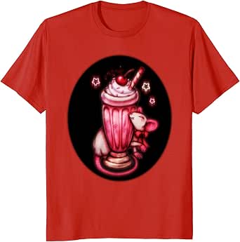 Amazon.com: Pink Fancy Rat Milkshake Kawaii Sweet Lolita RELAXED FIT ...