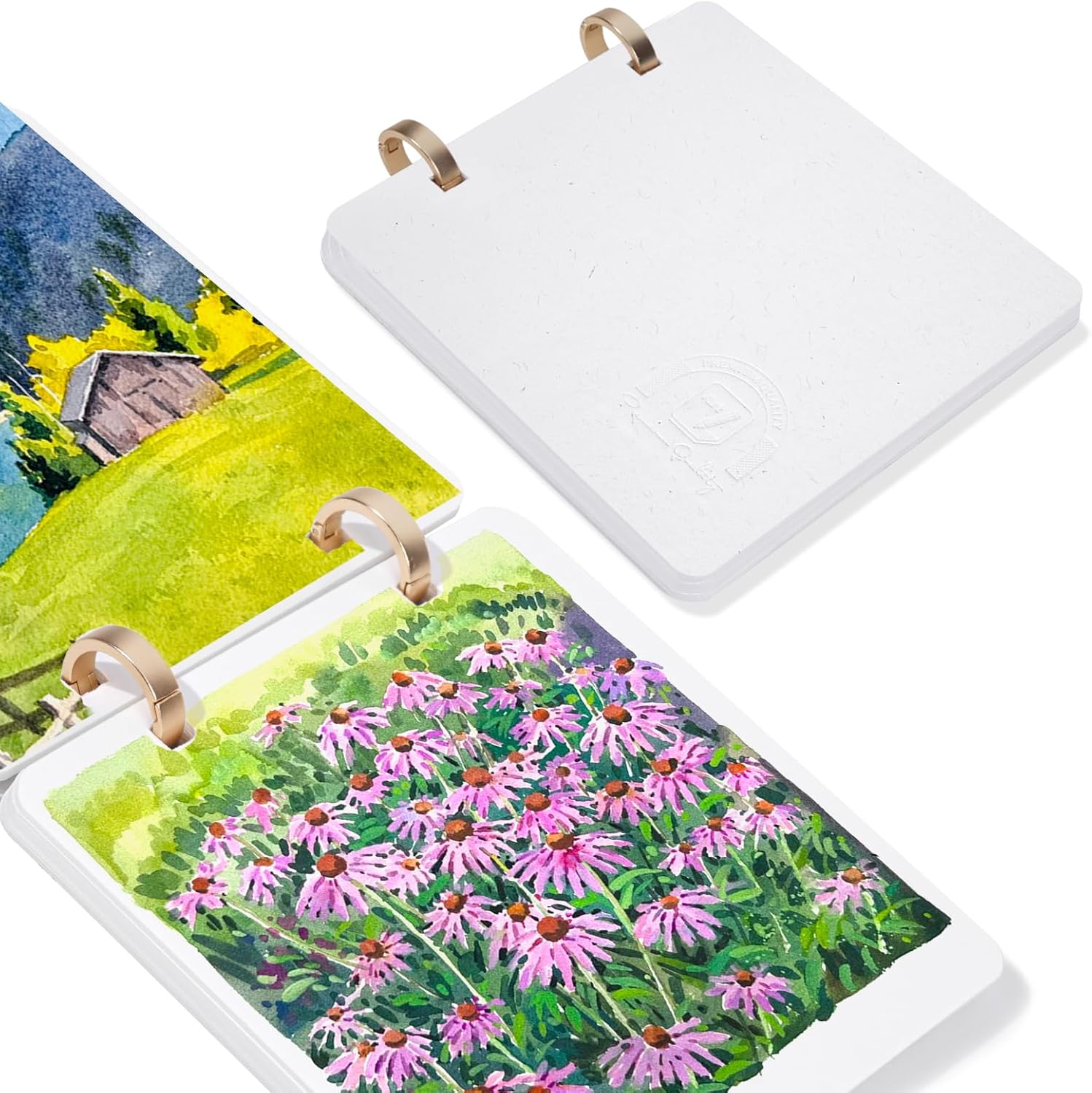 Amazon.com: Lightwish Square Watercolor Journal,Hot Press,140lb/300gsm ...