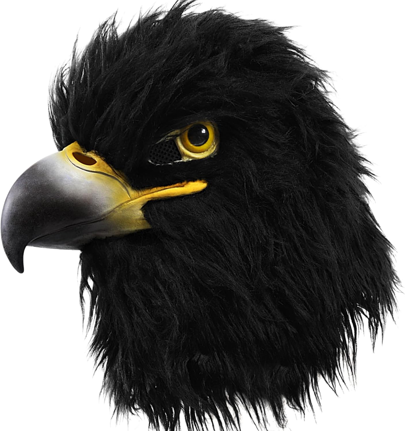 Amazon.com: SANZHIGUO Black Eagle Mask Novelty Latex Hawk Mask Closed ...