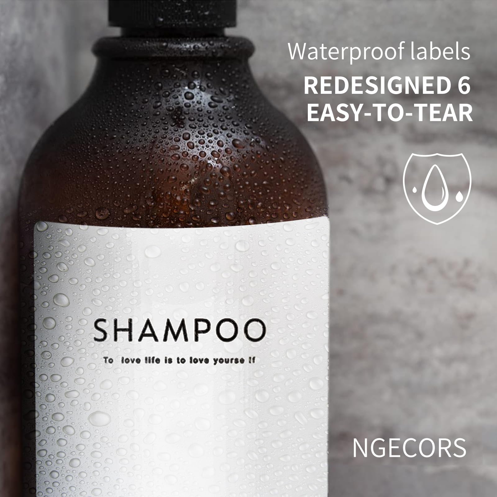 Shampoo Bottle Label Design