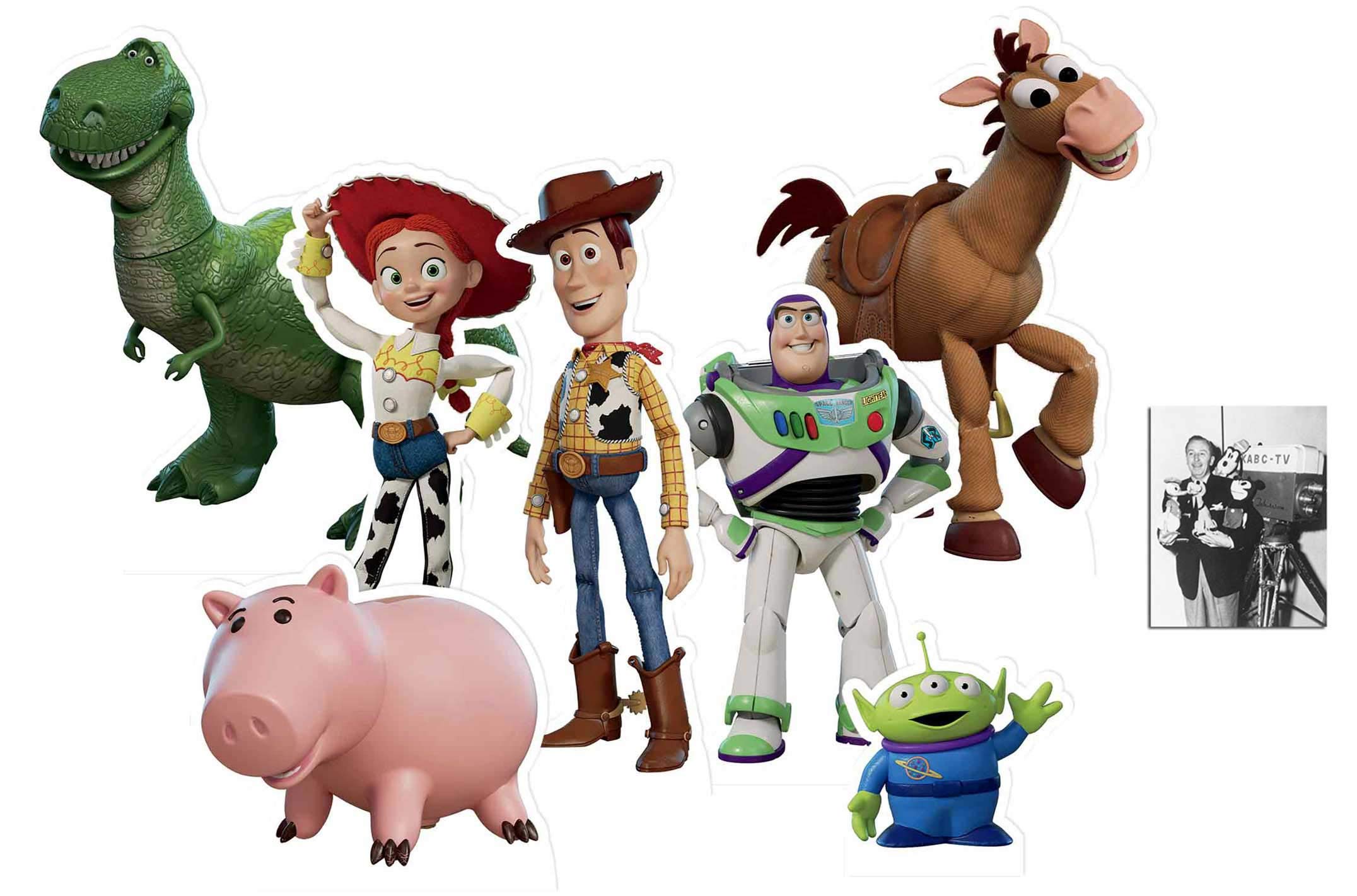 Buy Toy Story Official Table Top Cardboard Cutouts Party Pack of 7 ...