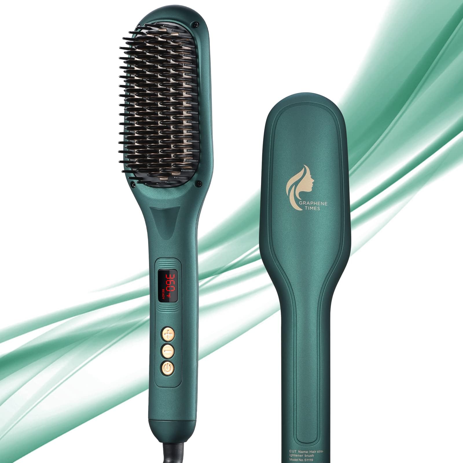 Amazon.com : Hair Straightener Brush, MegaWise Hair Straightening Comb ...
