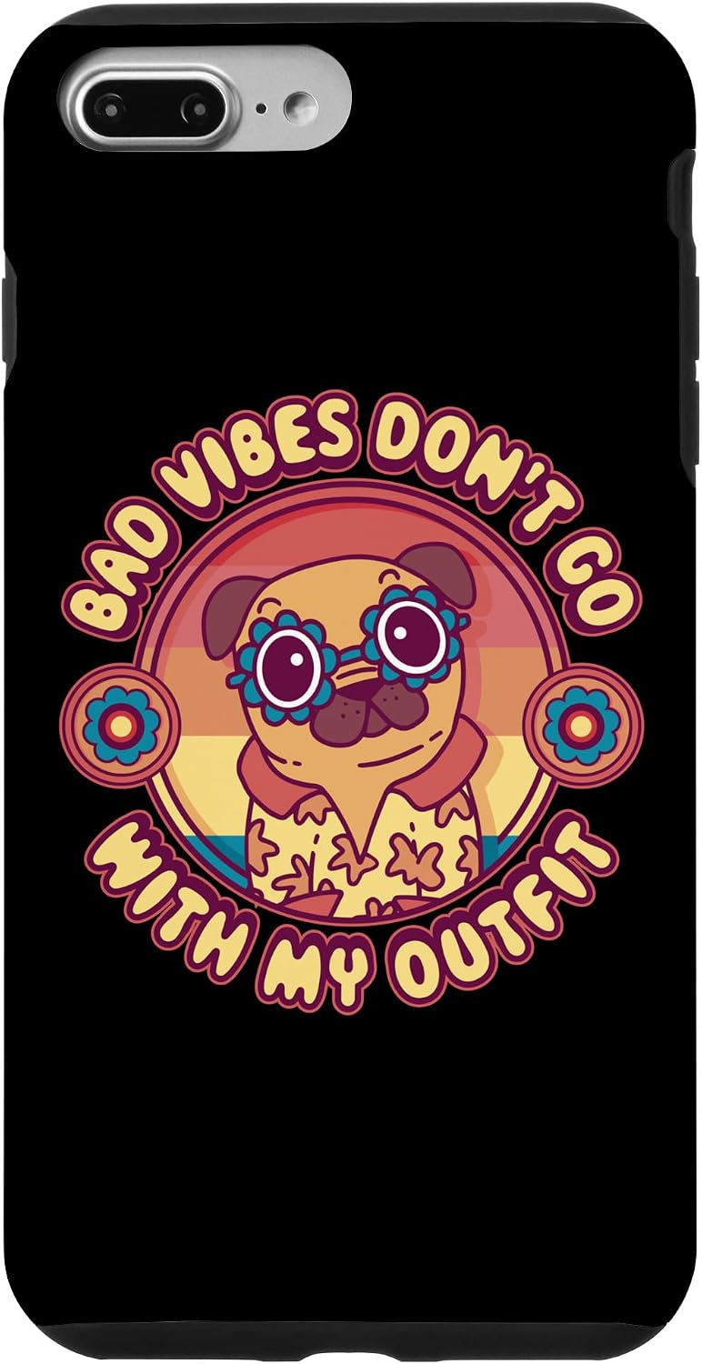 Amazon.com: iPhone 7 Plus/8 Plus Bad Vibes Dont Go With My Outfit Case ...