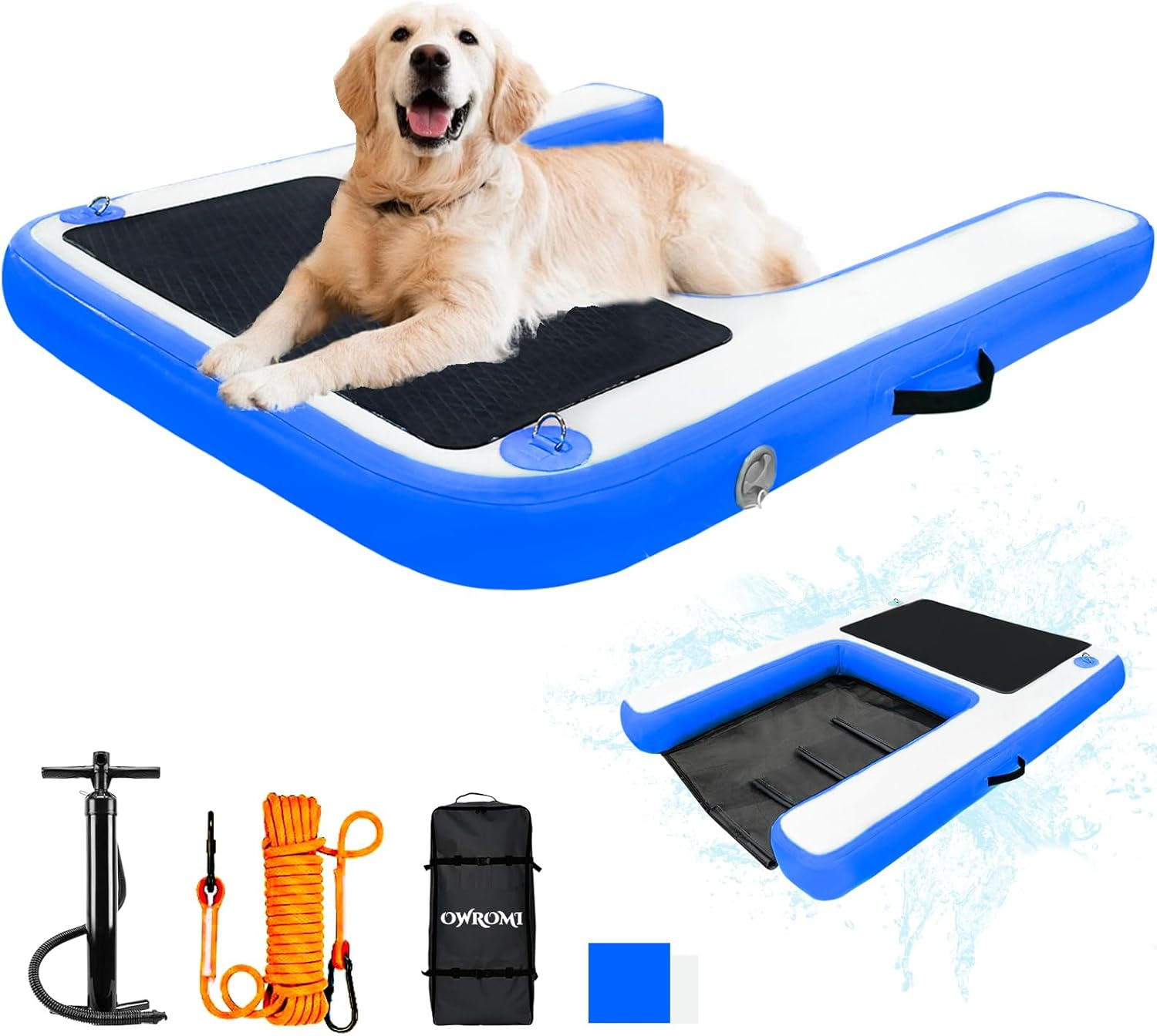 Amazon.com: Inflatable Dock Platform for Dog, Large Pup Plank Dog Float ...