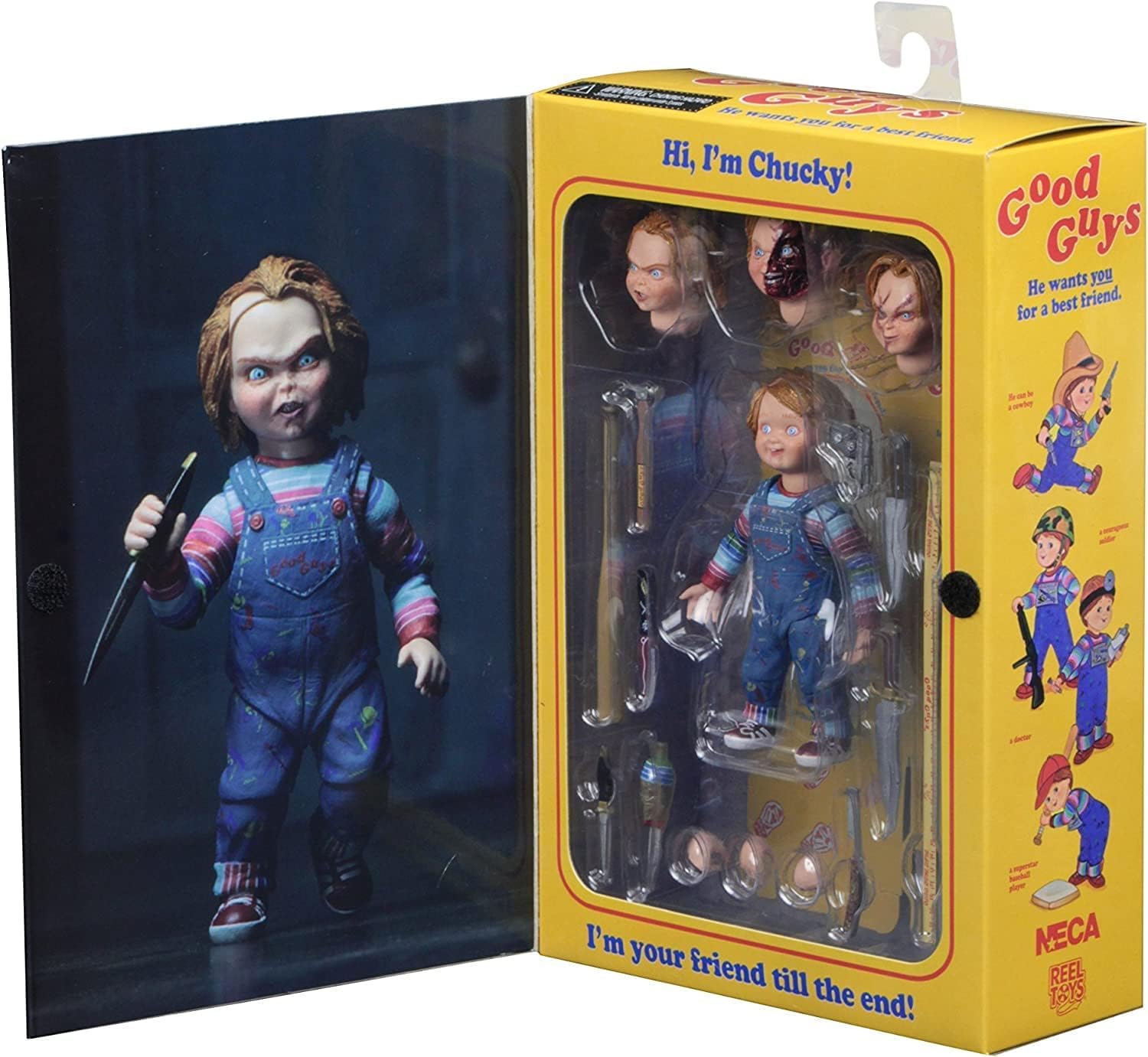 Amazon.com: RKJOO Chucky 4 inch Scale Action Figure - Ultimate Chucky ...