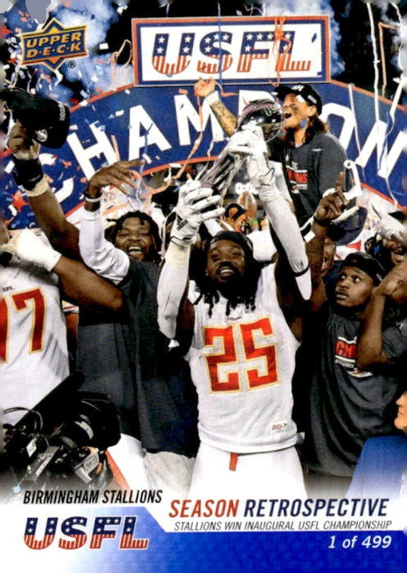 Amazon.com: 2023 Upper Deck USFL Box Set Blue #30 Birmingham Stallions ...