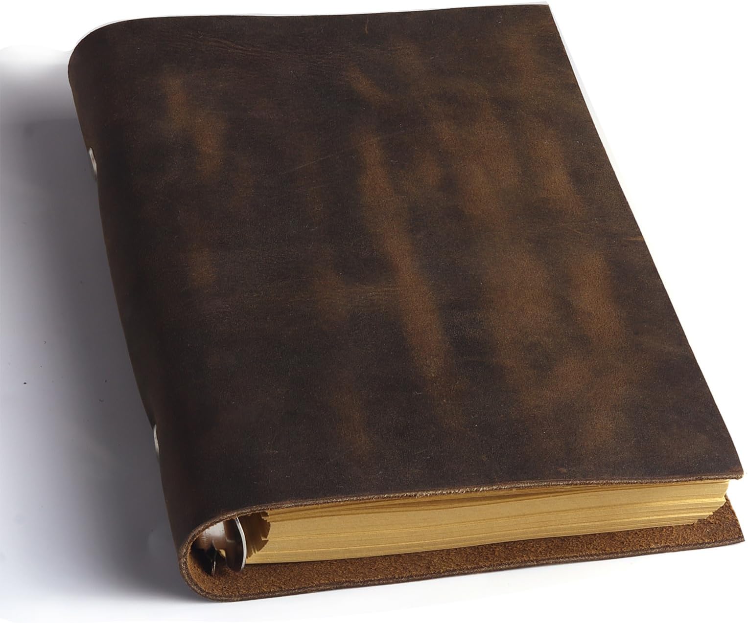 Amazon.com : Fishknow Refillable Notebook,Blue Genuine Leather 5x7In 6 ...