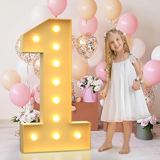 Amazon.com: 4FT Marquee Light Up Numbers Letters, Mosaic Numbers for ...