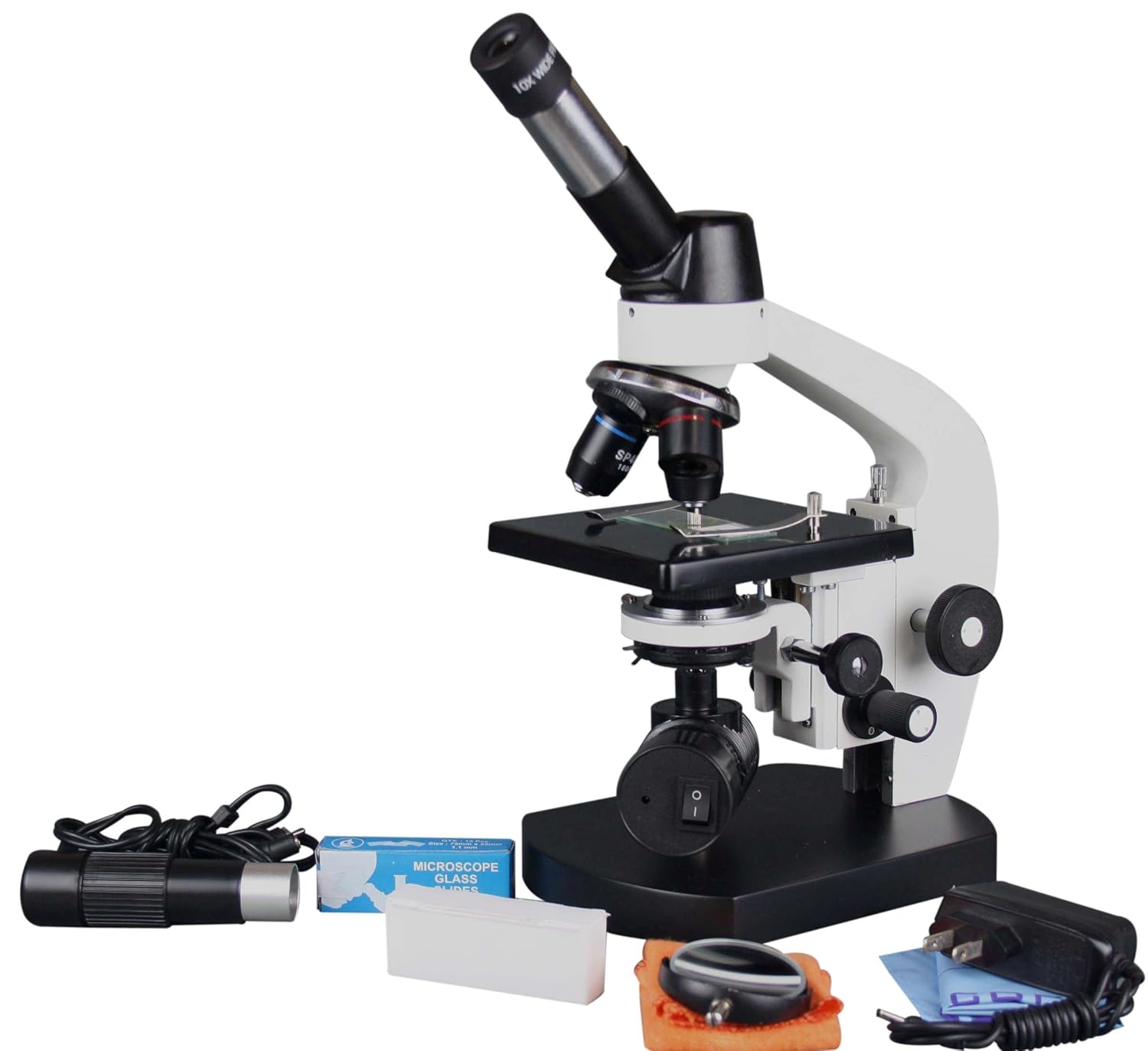 Radical 2000x Digital Cordless LED Compound Microscope w 100xOil - USB ...