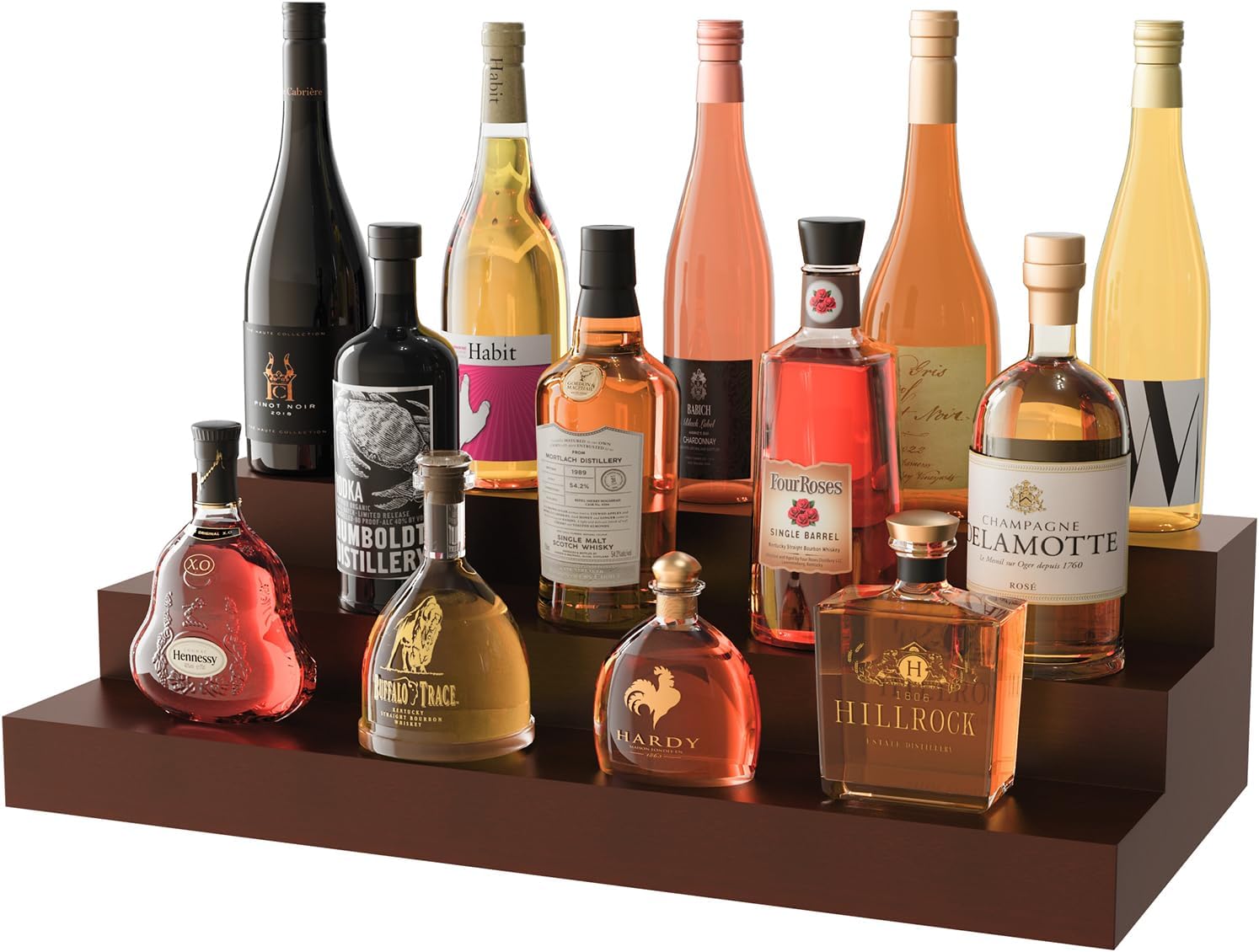 Amazon.com: Liquor Bottle Stand - 3 Tier Liquor Bar Bottle Display ...