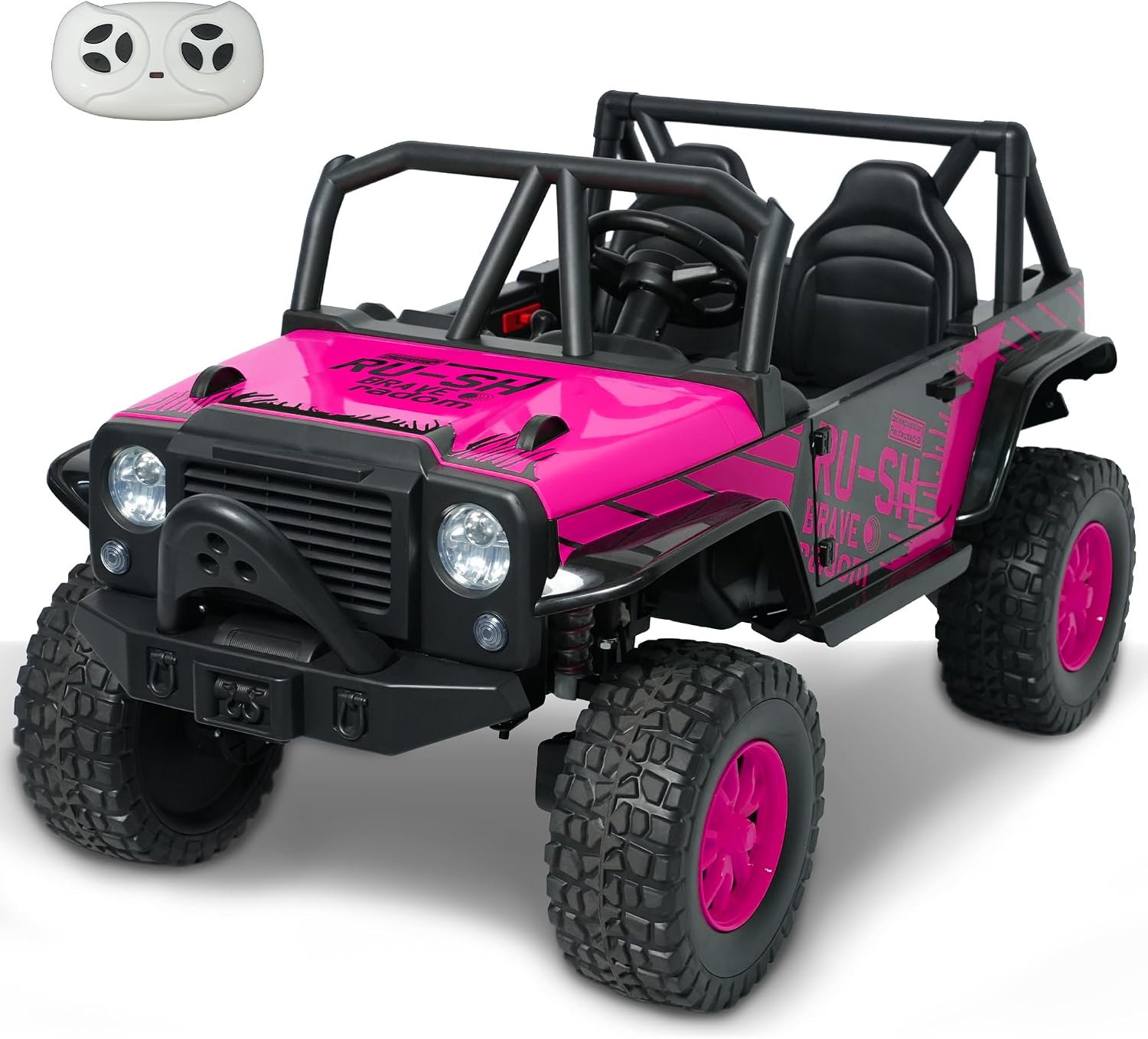 Amazon.com: 24V 5AH 2 Seater Power Wheels for Kids, 4WD Kids' Electric ...