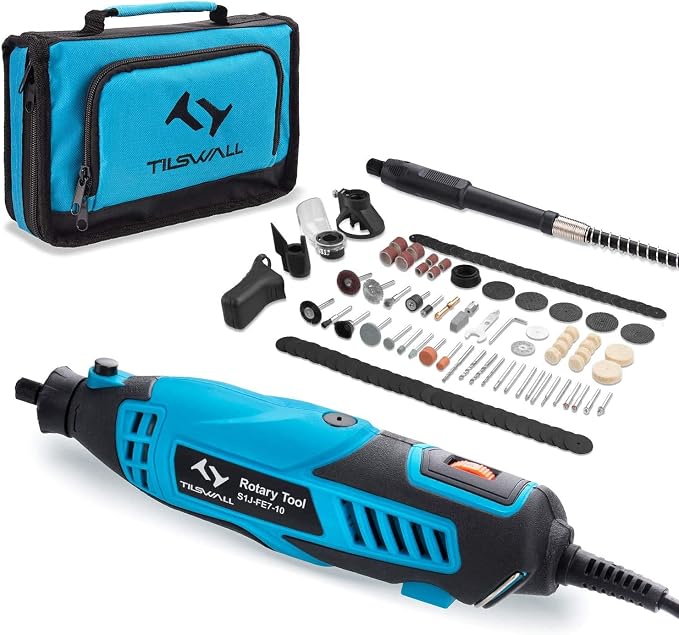 Rotary Tool 160W Tilswall Rotary Multi Tool Kit with 6 Variable Speed ...