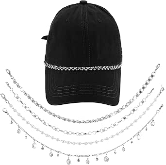 Amazon.com: Trucker Hat Chains, 4 Pcs Trucker Hat Charms DIY Metal ...