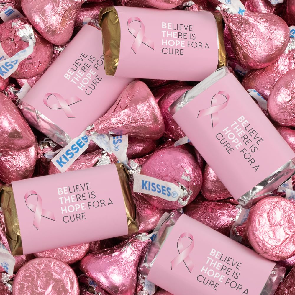 Amazon.com : 131 Pcs Breast Cancer Awareness Candy Gift Wrapped ...
