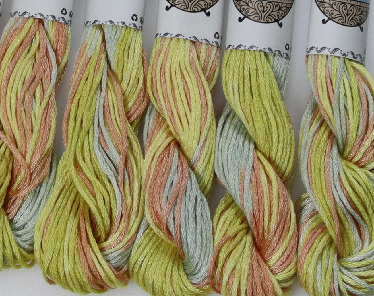 Amazon.com: KCS Big skeins of 25 Meters Size 25 Color Variegated Cross ...