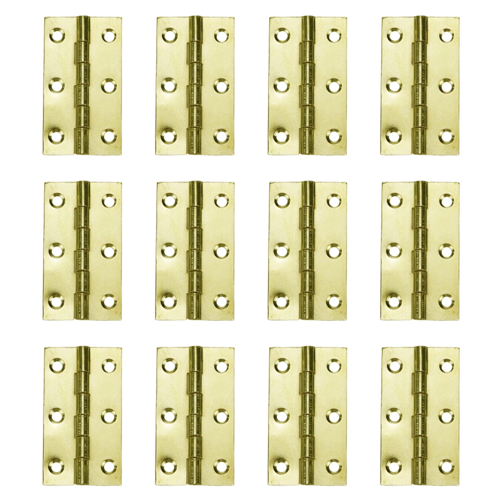 Snapklik.com : Antrader 2" Gold Folding Butt Hinges Mini Cabinet Hinges