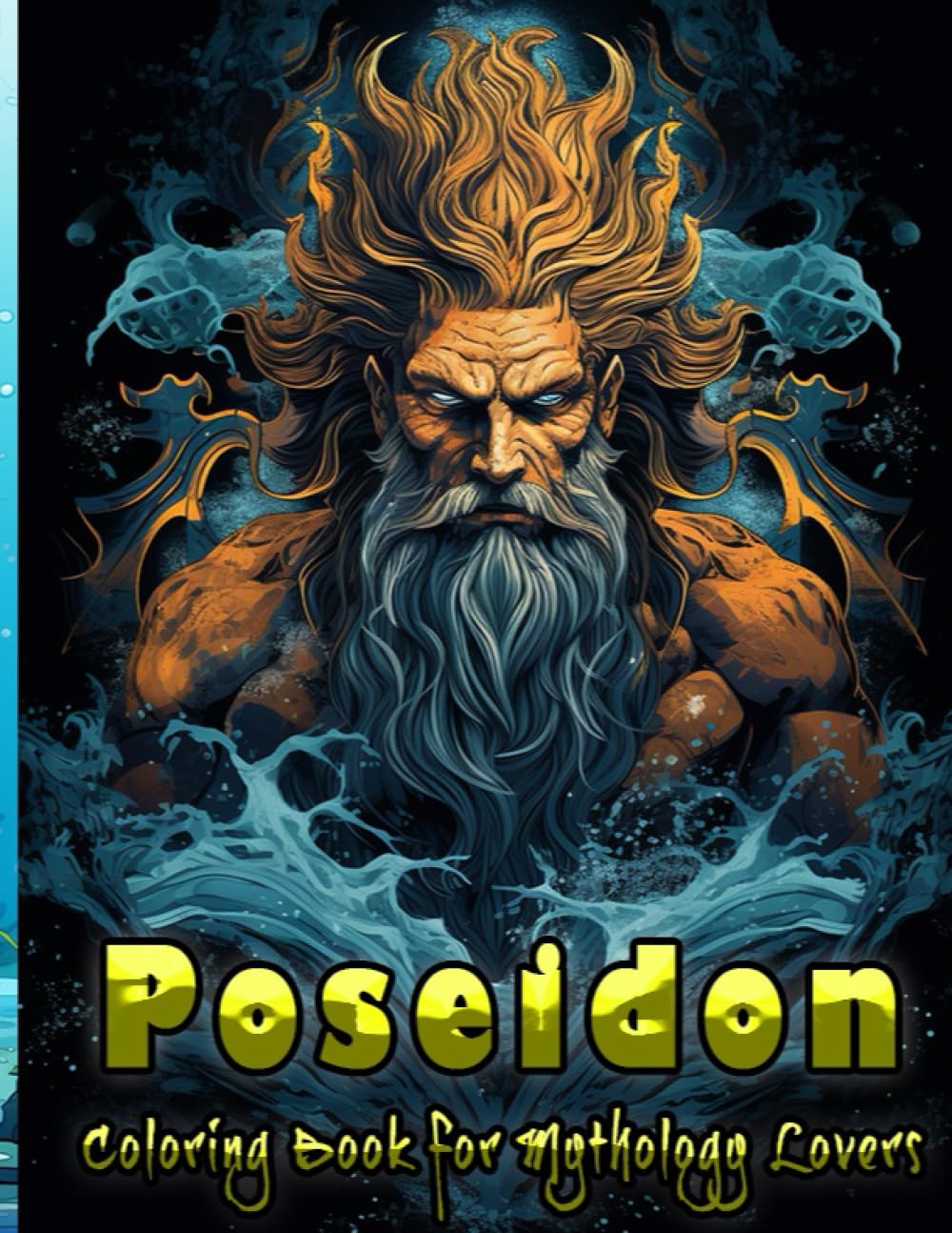 Coloring Book For Adultst, Poseidon Coloring Book for Mythology Lovers ...
