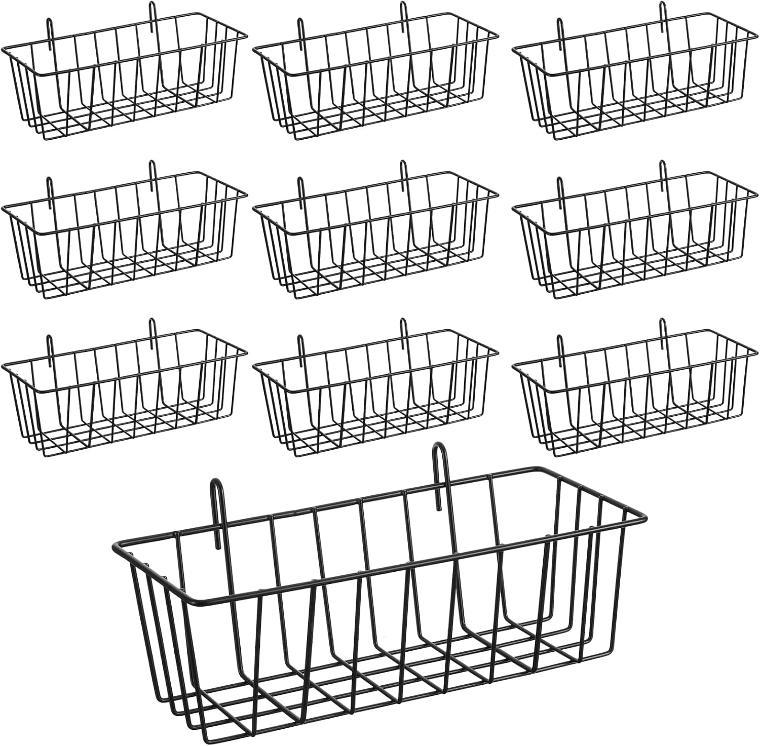 Amazon.com - Kifmurase 10Pcs Hanging Wire Baskets for Organizing ...