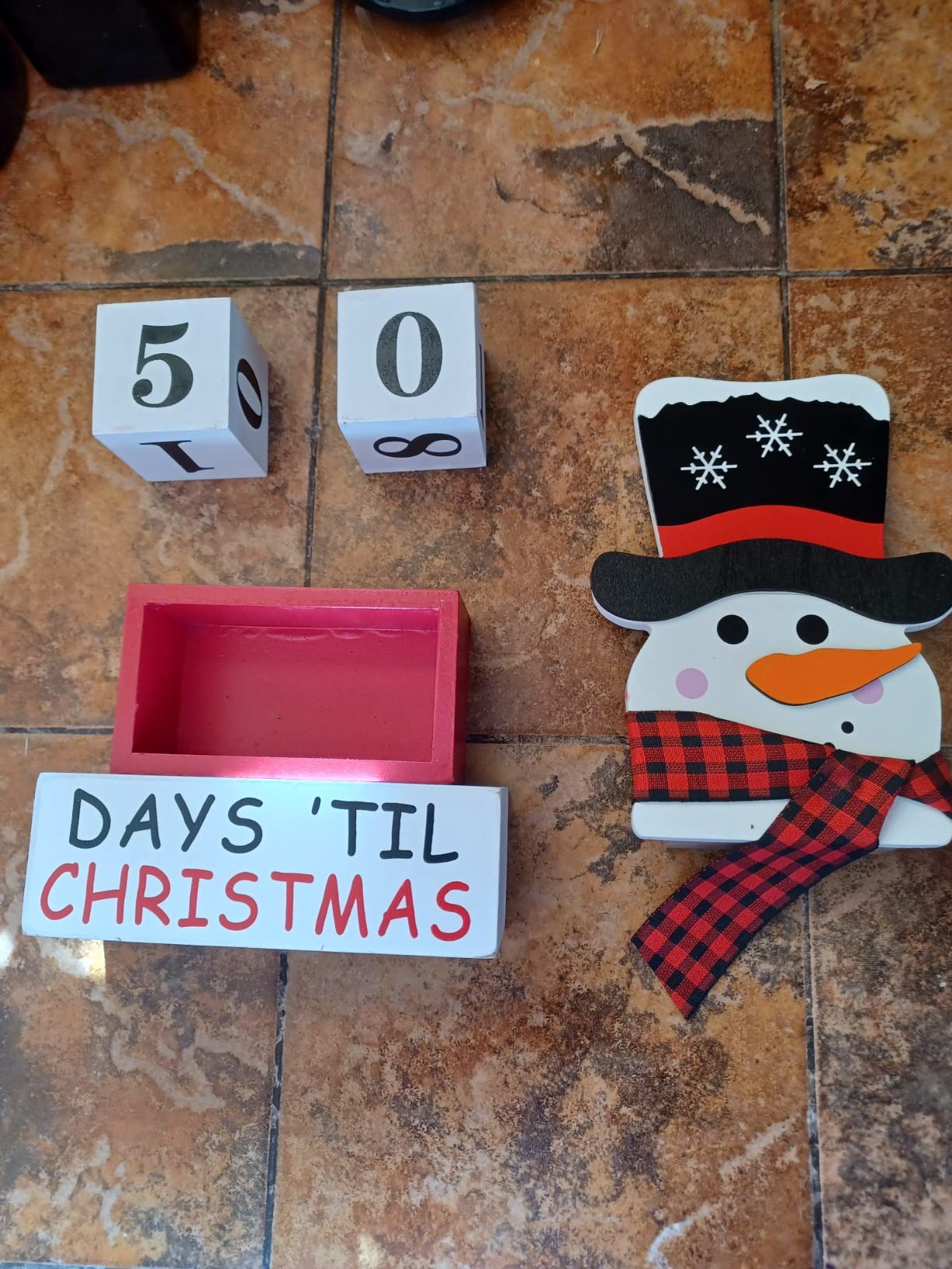 $4/mo - Finance NEEDOMO Christmas Countdown, Large Size 3-Layered Wood ...