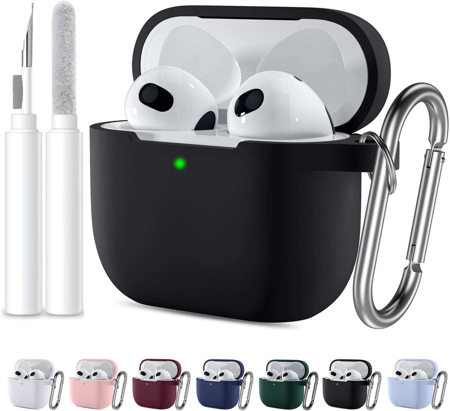 Compatible with AirPods 4 Case Cover for Women Men 2024, Soft Silicone ...