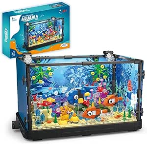 XTECH Fish Tank Building Block Set, Jellyfish Ecological Tank, Aquarium ...