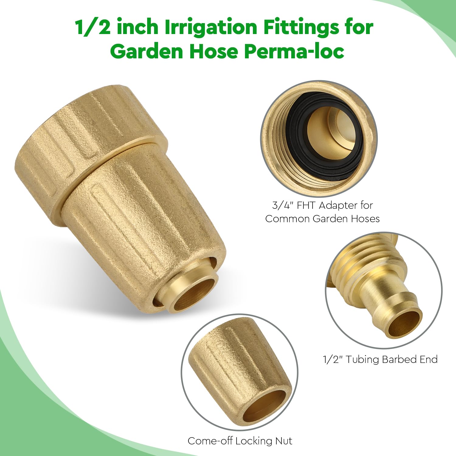 Snapklik.com : Drip Irrigation Easy Fit Faucet Connection Kit For 1/2 ...