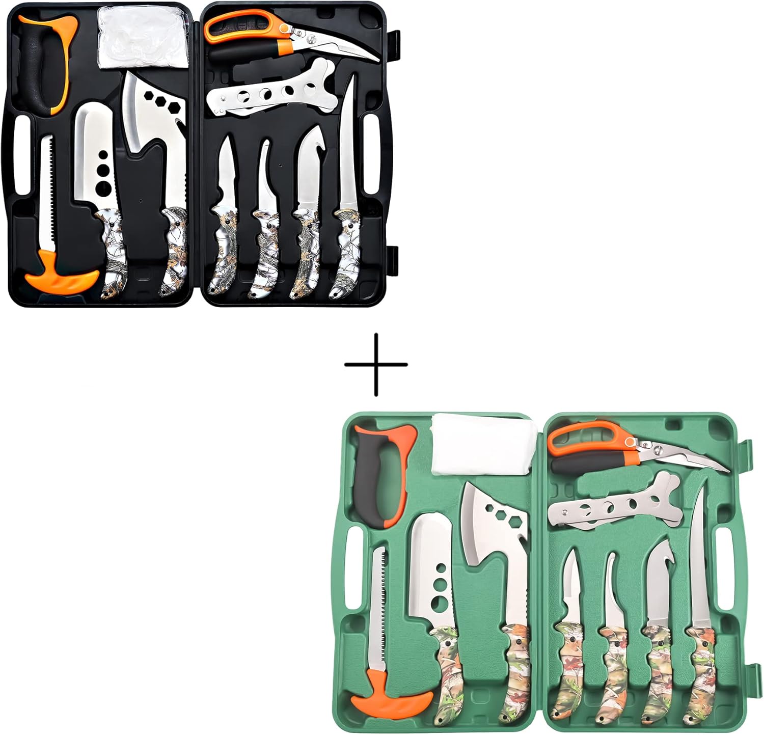 Amazon.com: KNINE OUTDOORS Hunting Deer Knife Set Field Dressing Kit ...