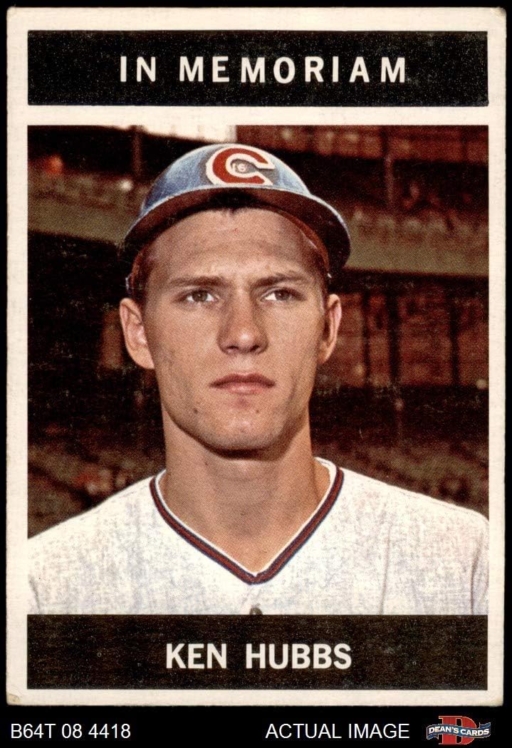 Amazon.com: 1964 Topps # 550 In Memoriam Ken Hubbs Chicago Cubs ...