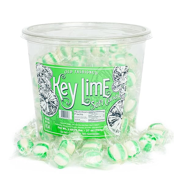 Amazon.com: Stewart Old Fashioned Key Lime Candy Puffs | Individually ...