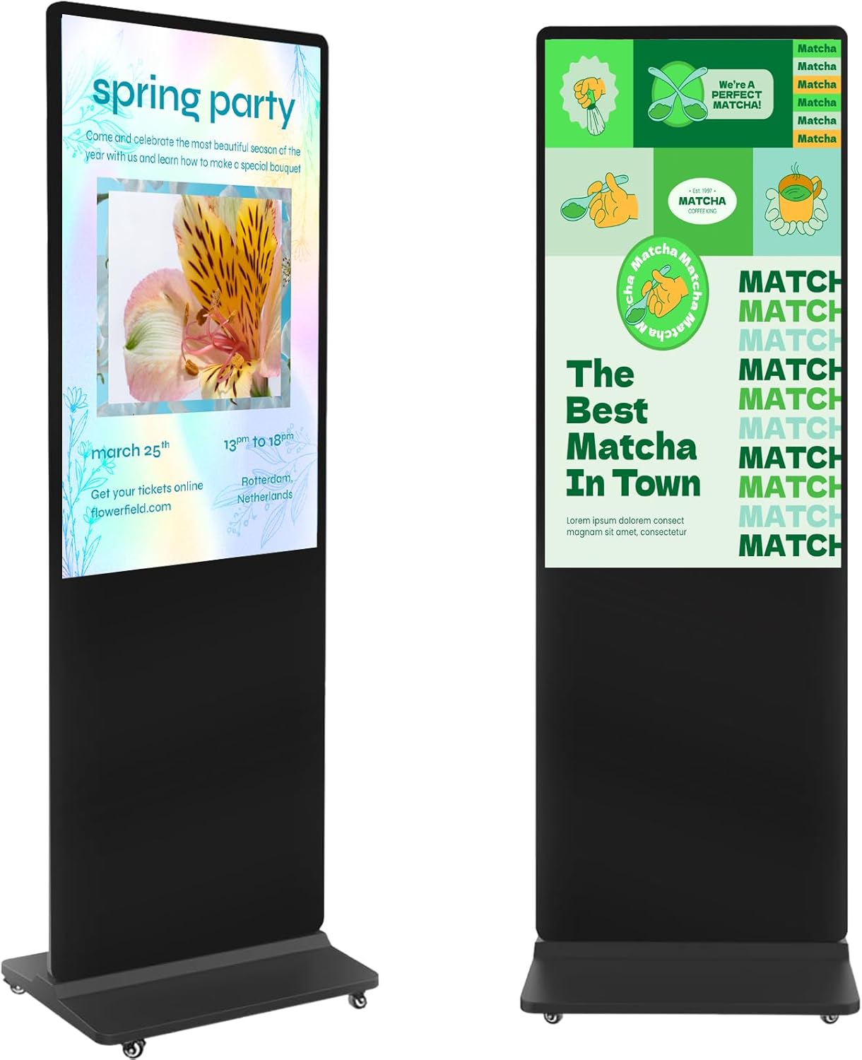 Amazon.com: SIOXCFZ 55" Digital Signage Monitor Kiosk - Floor Stand LCD ...