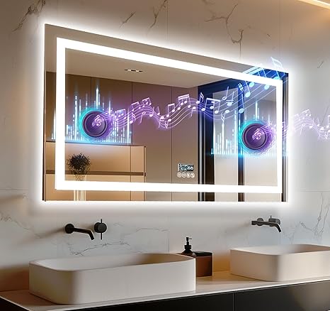 Amazon.com: LUVODI Smart LED Bathroom Mirror: 47”x24” Lighted Wall ...