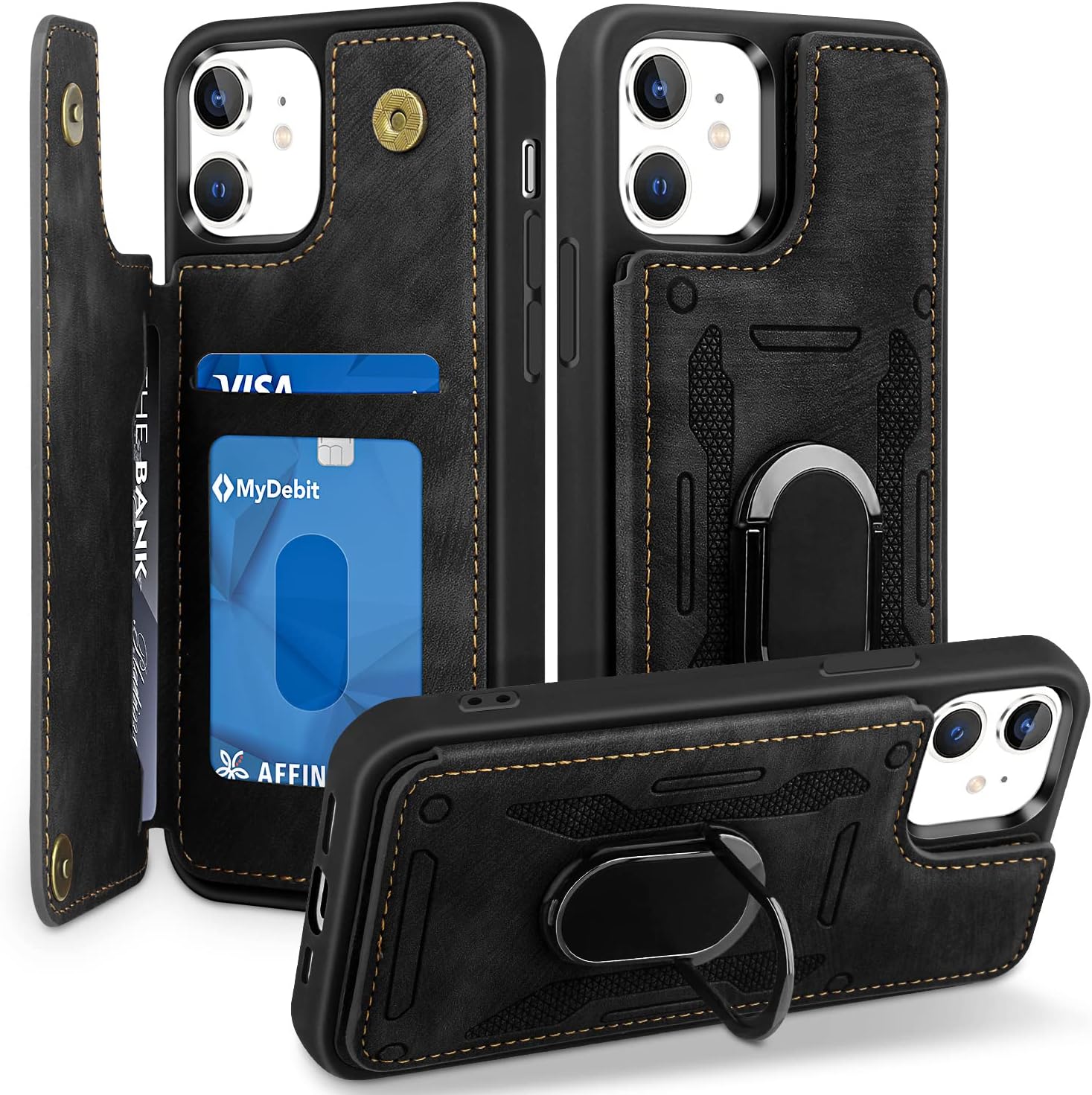 Amazon.com: Petocase for iPhone 12/12 Pro Magnetic Closure Wallet Case ...
